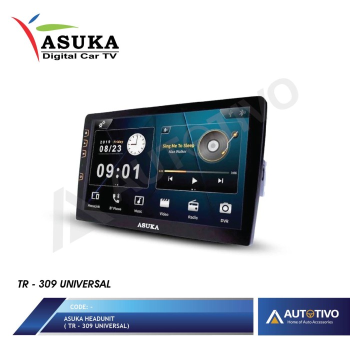 Jual Asuka Head Unit 9 Inch Headunit TR 309 Universal terpopuler ...