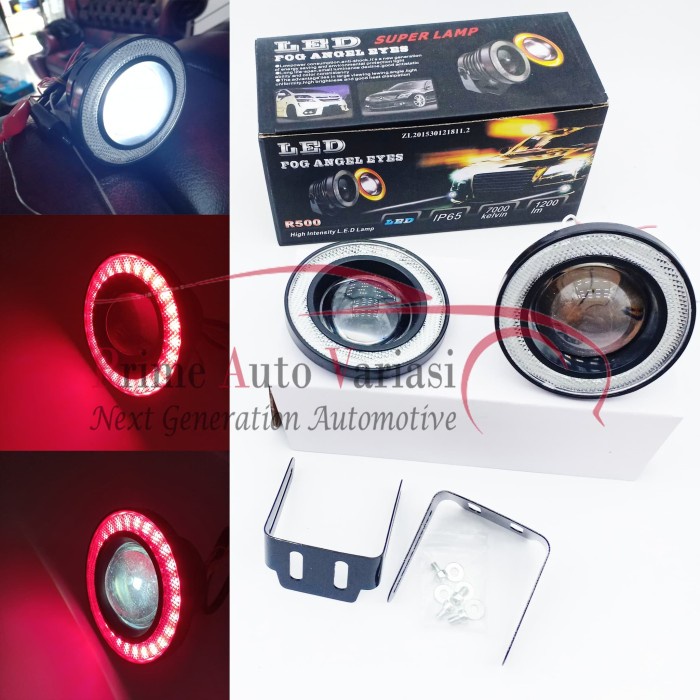 Jual LED FOGLAMP ANGEL EYES 89MM LED FOG LAMP ANGEL EYES UNIVERSAL ...