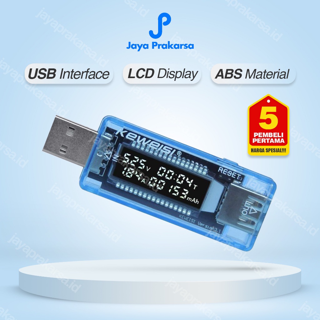 Jual KEWEISI USB Detektor Pengukur Tegangan Voltase dan Baterai Tester ...