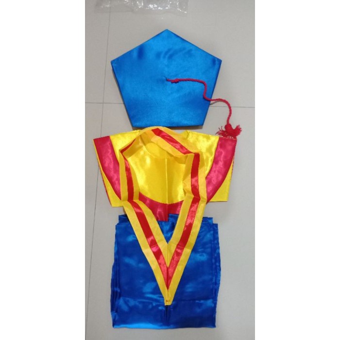 Jual Lov Baju Toga Wisuda Anak Tk Atau Play Group Bahan Satin Set Tanpa ...