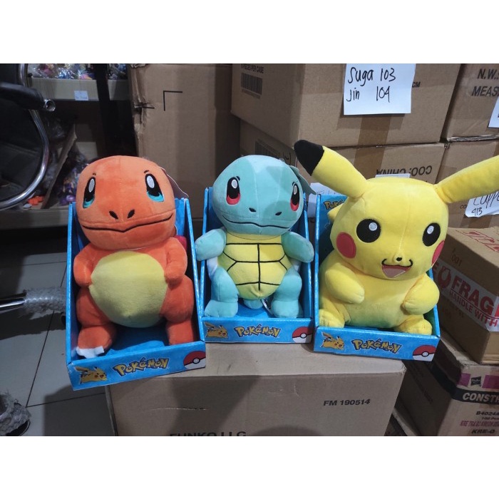 Jual Boneka Plush Tony Pokemon Pikachu Charmander Squirtle Figure ...