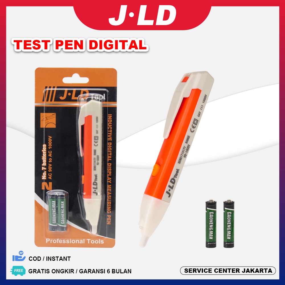Jual JLD Test Pen Digital Test Pen Deteksi Tegangan Listrik 90-1000v ...