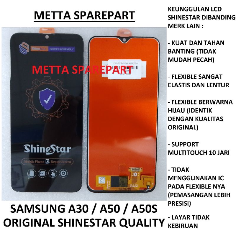 Jual Original ShineStar Quality LCD Touchscreen Samsung A30 (A305) / A50 (A505) / A50S (A507 ...