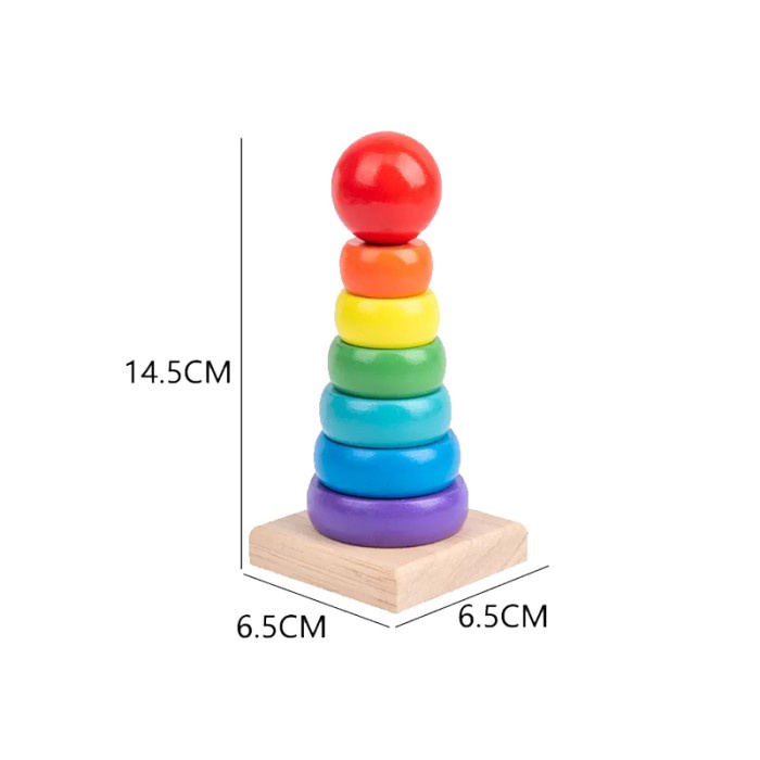 Jual MUST HAVE!! WOODEN STACKING TOWER/MAINAN SUSUN MENARA/MAINAN ...