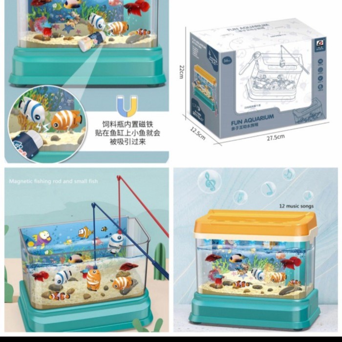 Jual DISKON SPESIAL MAINAN ANAK SIMULASI MEMANCING IKAN AQUARIUM/ TOY ...
