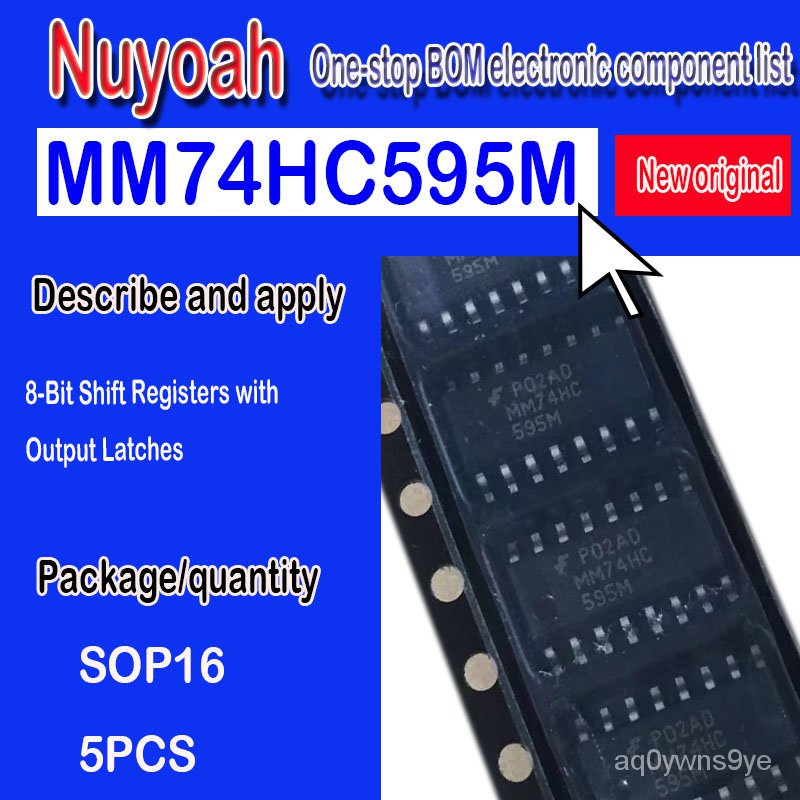 Jual &The new original spot MM74HC595M MM74HC595MX SOP-16 packaged ...