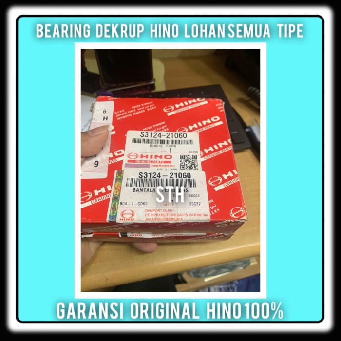 Jual Bearing Dekrup Hino Lohan All Garansi Original Hino 100% S3124-21060 Kode Ah126 | Shopee ...