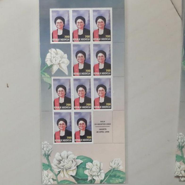 Jual ERA207 Perangko Indonesia Ibu Tien Soeharto sheet 10 prangko ...
