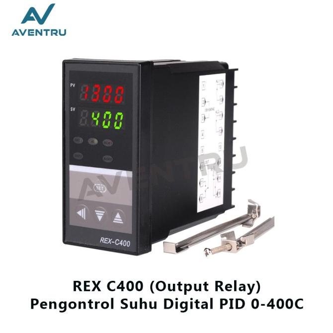 Jual PID Rex C400 C-400 Temperature Thermostat Temperatur Controller Relay | Shopee Indonesia