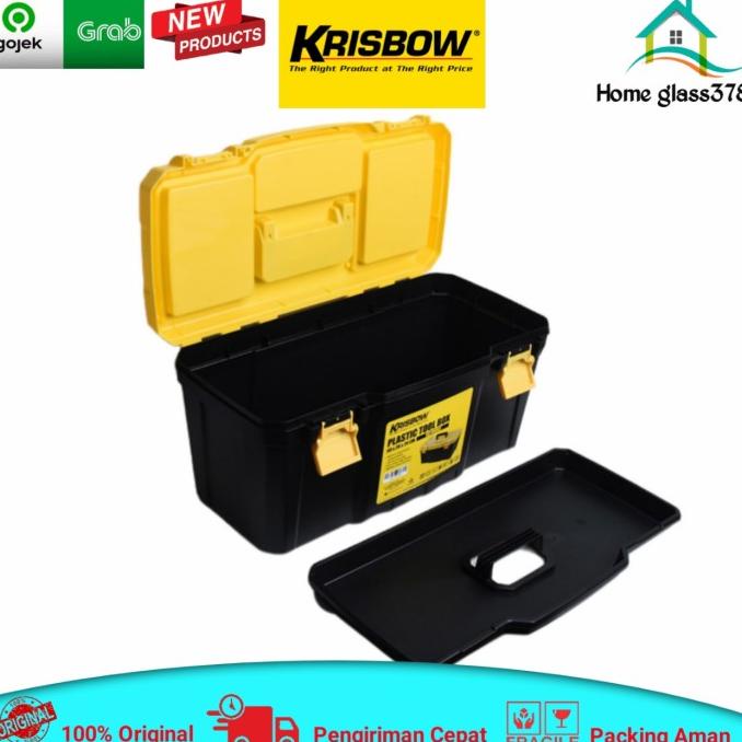 Jual Order Langsung!! Kotak Perkakas Krisbow Tool box 50x26x24/Toolbox ...