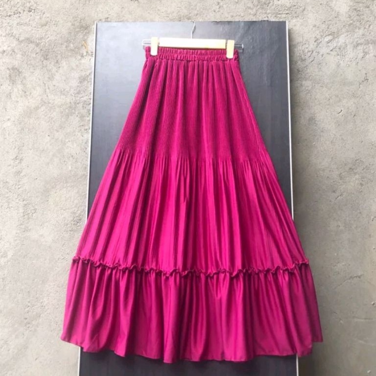 Jual ZJYX8082 ROK SKIRT HYGET CLARA SUPER PREMIUM / ROK PLISKET SUSUN ...