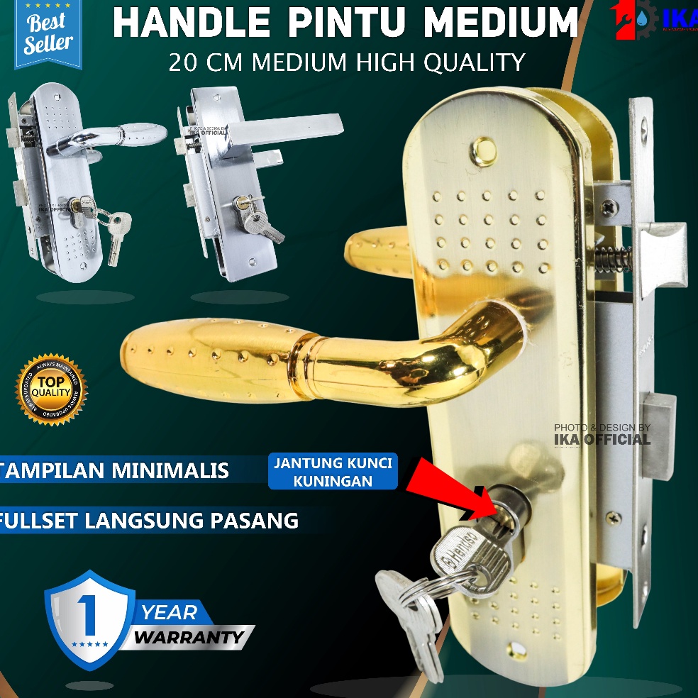 Jual TERLARIS Kunci pintu top grande silinder handle pintu komplit ...
