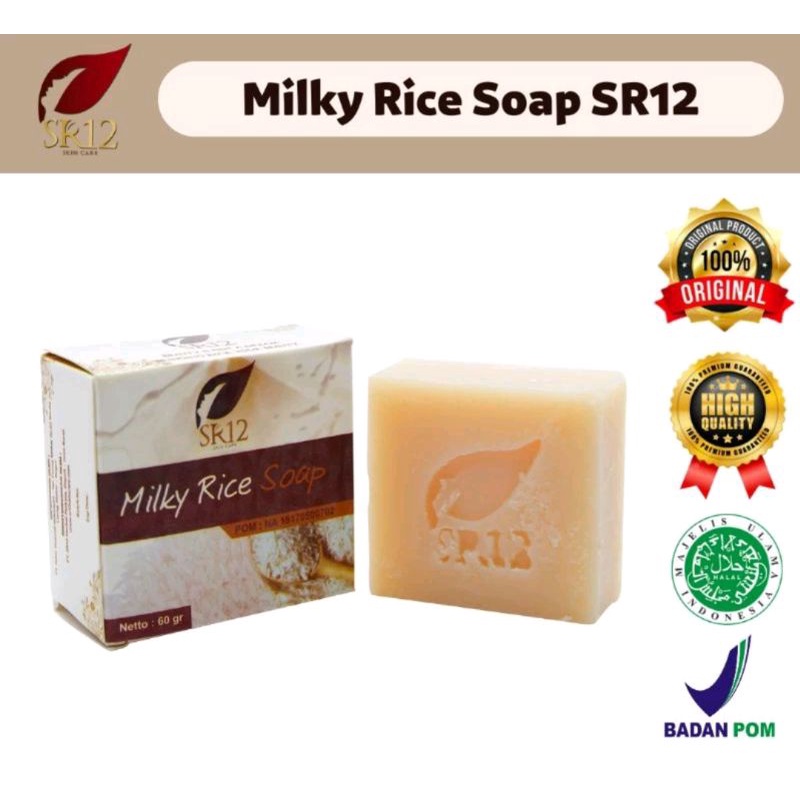 Jual MILKY RICE SOAP SR12 UNTUK KULIT BERMINYAK DAN KOMBINASI | Shopee ...
