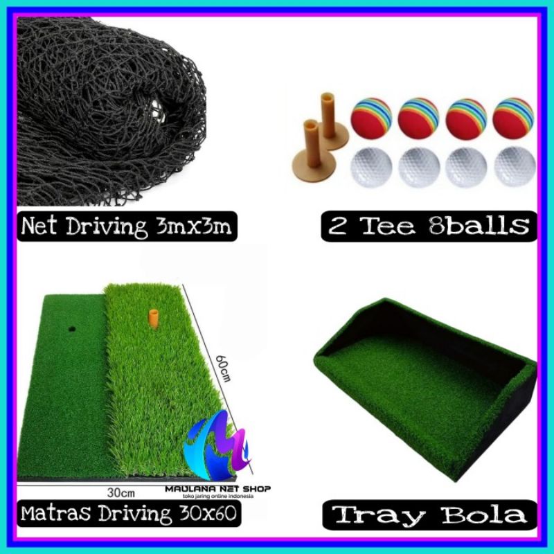 Jual Jaring Golf Net Driving Range 3mx3m Complete Set/Jaring Golf ...
