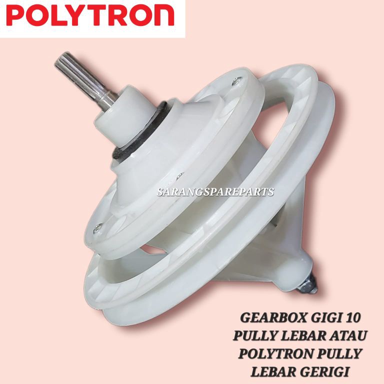 Jual TERBARU GEAR BOX / GEARBOX MESIN CUCI UMUM GIGI 10 PULLY LEBAR ...