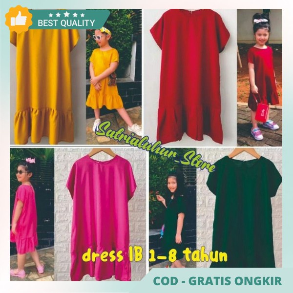 Jual Terusan Ank Cewek Karakter Import 1 2 3 4 5 6 7 8 9 10 Tahun ...