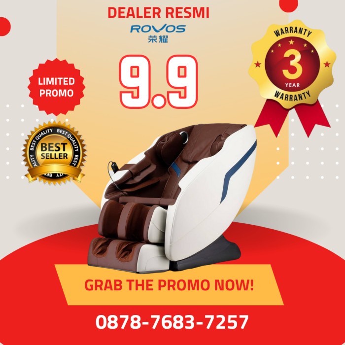 Jual Kursi Pijat Rovos Comfy r311 / 300 Kursi Pijat NEGO SAMPAI JADI | Shopee Indonesia
