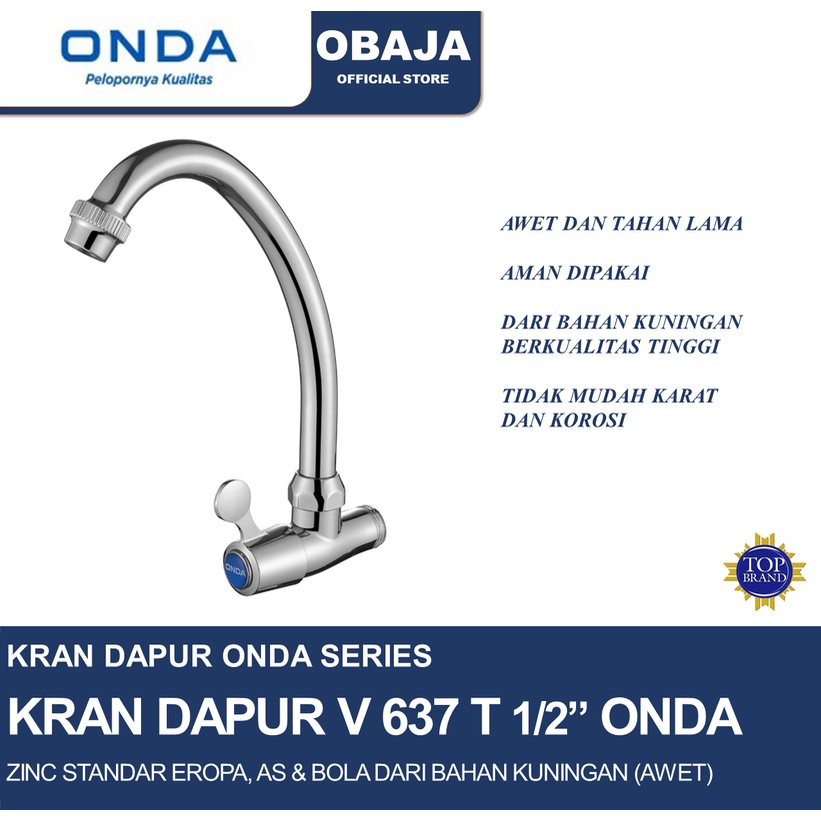 Jual Onda Kran Dapur V 637 T / Kran Cuci Piring Model Angsa V 637 T ...