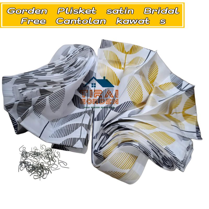 Jual Gorden Pintu Dan Jendela Model Plisket Cantolan Kawat s Motif ...