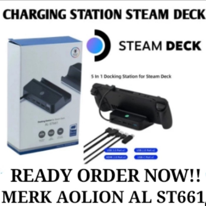 Jual Charging Station Steam Deck Docking Station Steam Deck | Shopee ...