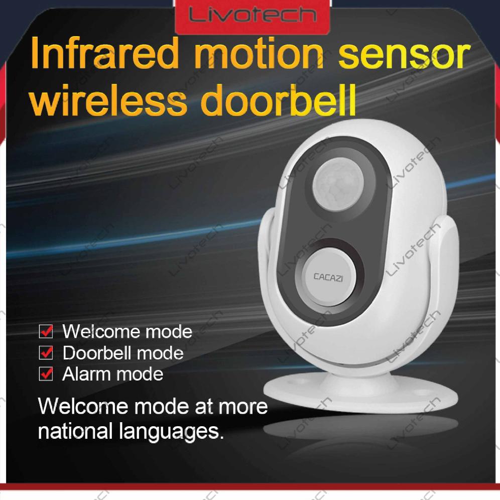 Jual Murah Cacazi V037 Sensor Gerak Tamu Wireless Doorbell Infrared ...