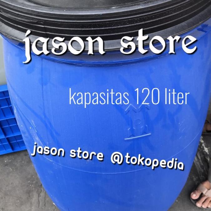 Jual Gentong Air Biru 120 Liter/Tong Air Besar 120 L/Tempat Sampah Biru ...