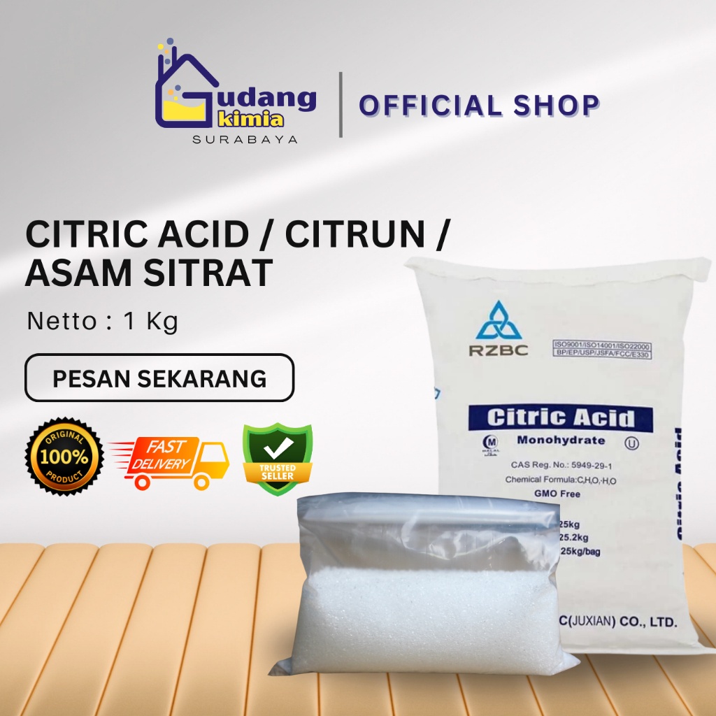 Jual Citric / Asam Sitrat / Sitrun Makanan 1 KG | Shopee Indonesia