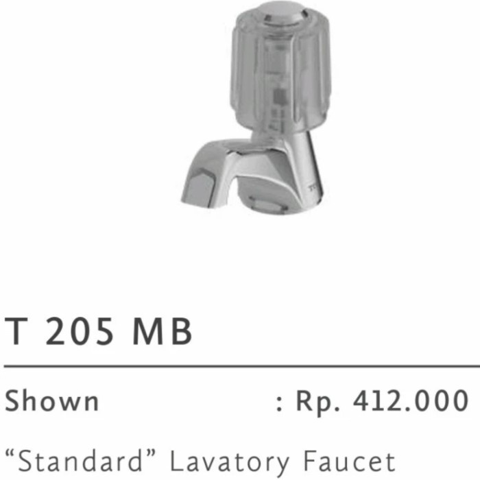 Jual Kran Wastafel Toto T205MB Cold Only (Baru Original) | Shopee Indonesia