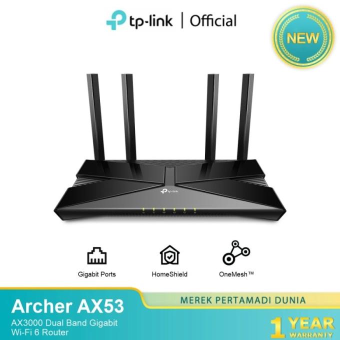 Jual Tp-Link Archer Ax53 Ax3000 Dual Band Gigabit Wireless Wifi 6 ...