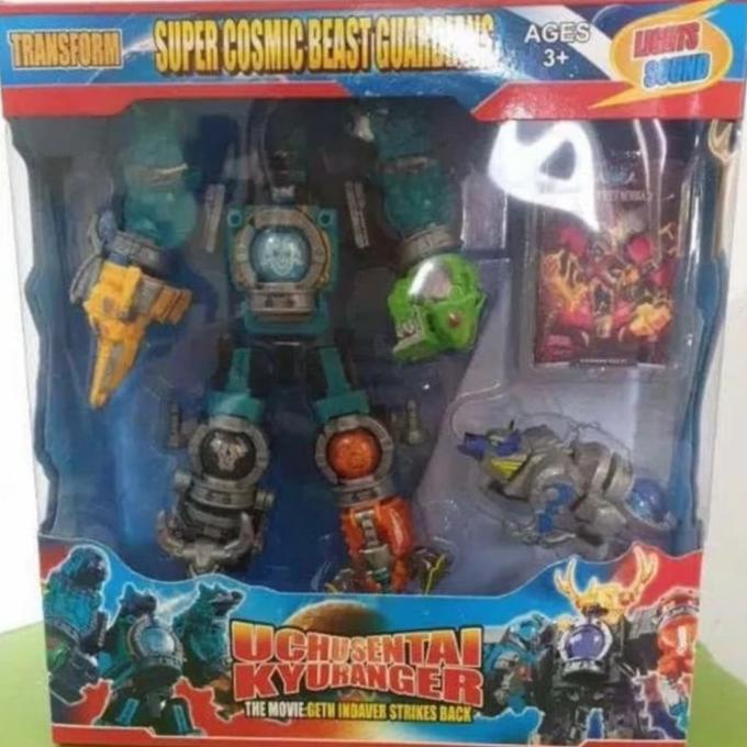 Jual mainan kyuranger robot kyu ranger transform voyager lion kyurenoh ...