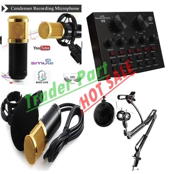 Jual BEBAS ONGKIR! PAKET KOMPLIT MIC BM800 STAND Microphone BM 800 ...