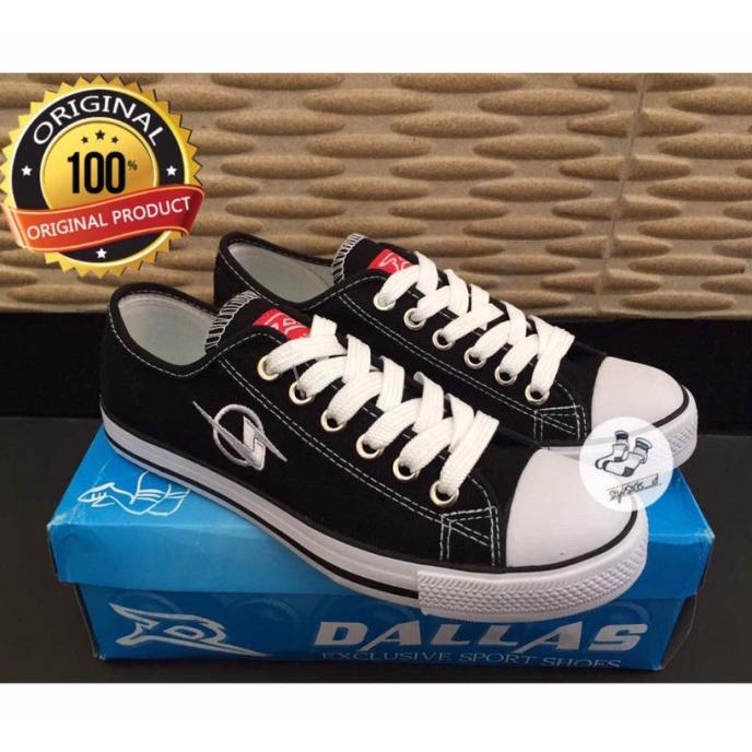 Jual Sepatu Dallas Hitam Putih Pendek (Sepatu Sekolah) Original ...