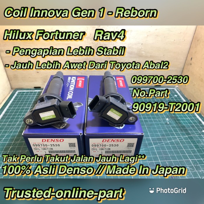 Jual Coil Innova Fortuner 2.0/2.7 Denso 100% Asli Berkualitas | Shopee ...