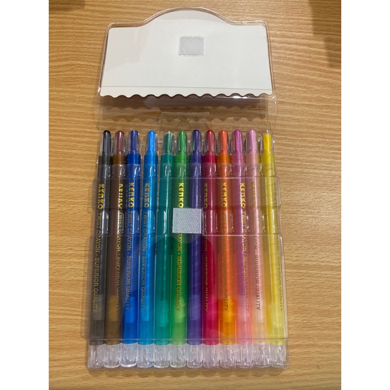 Jual KENKO 12 COLOR TWIST CRAYON (1Set) | Shopee Indonesia