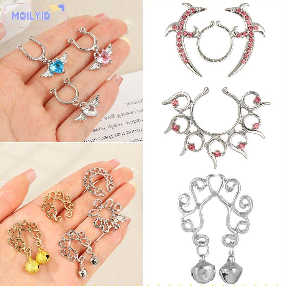 Jual PROMO GIL44 Moily Anting Tindik Puting Palsu Bentuk Bulat Bahan Surgical Steel 316L Tanpa ...