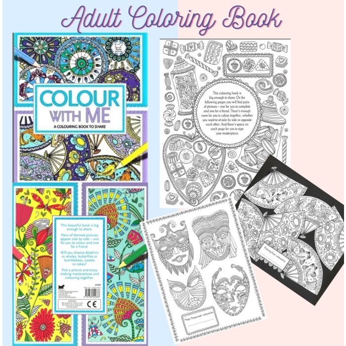 Jual PROMO!!! ADULT COLORING BOOK BUKU MEWARNAI DEWASA ART THERAPY ...