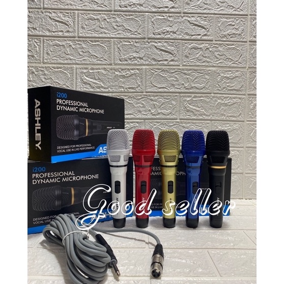 Jual Harga Diskon Mic Kabel Ashley i200 Original m Promo °. | Shopee ...