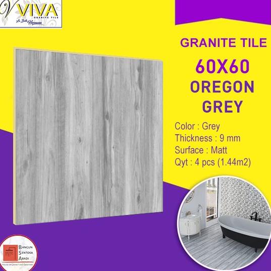 Jual :::::::] GRANIT KAYU VIVA 60X60 OREGON GREY / GRANITE TILE CORAK ...