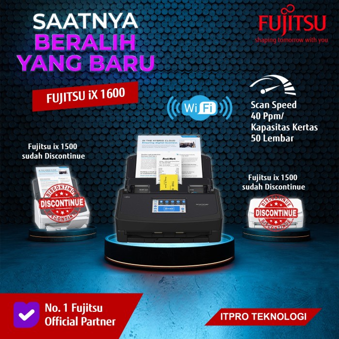 Jual Fujitsu Scanner ScanSnap ix1500 ADF, Duplex | Shopee Indonesia
