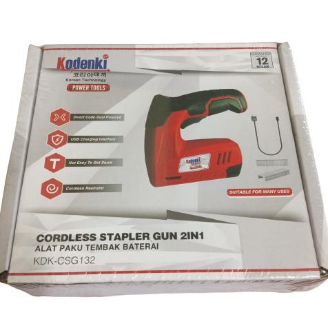 Jual Mesin Staples Baterai /Cordless Stapler Gun 2In1 | Shopee Indonesia
