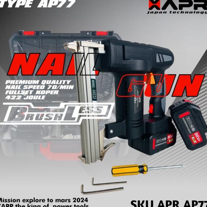 Jual Mesin Paku Tembak Staples Nailer Nailgun Apr Japan Technology Ap77 ...