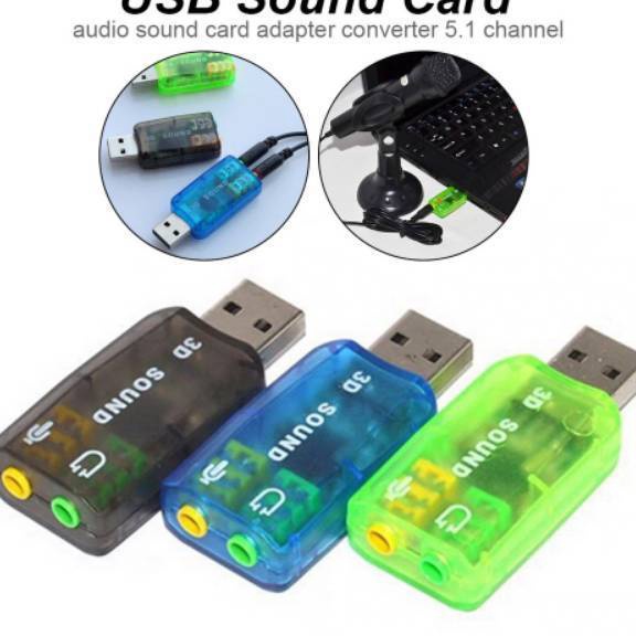 Jual Harga Promo Sound card 3D Adapter USB 5.1 Channel External Sound ...