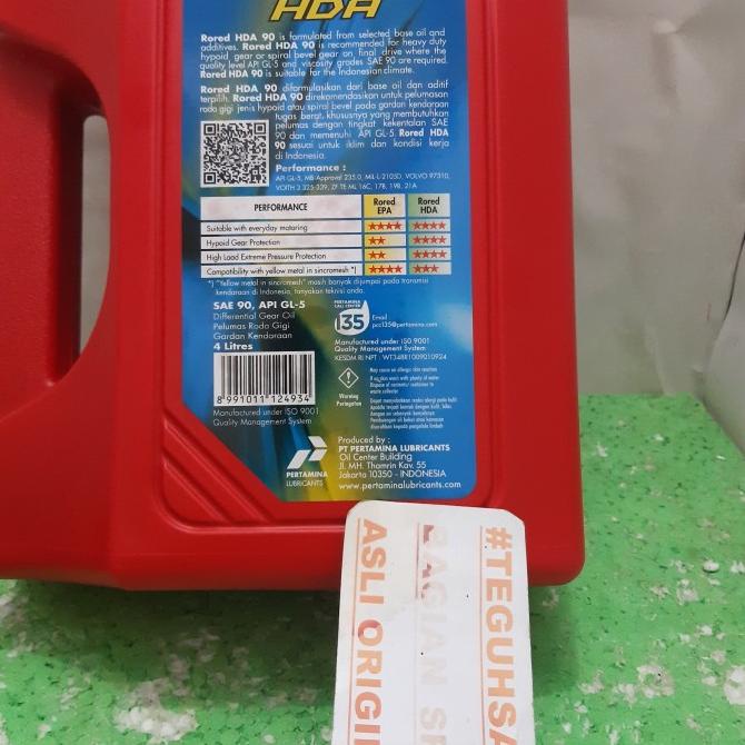 Jual Oli Pertamina Rored Hda Sae 90 / Pelumas Roda Gigi Gardan Uk. 4 ...