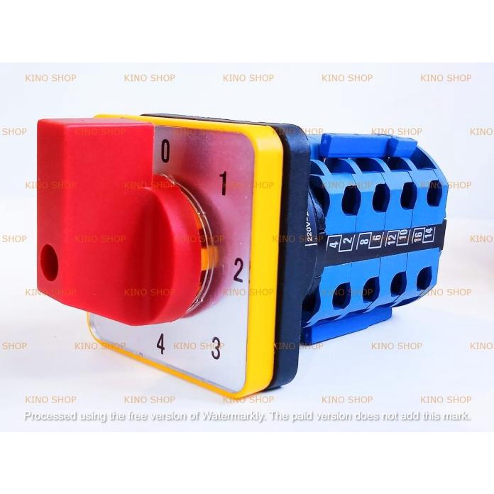 Jual For Sale Selector Switch 20Ampere Cam Switch 3 4 5 6 7 Posisi - 0 ...