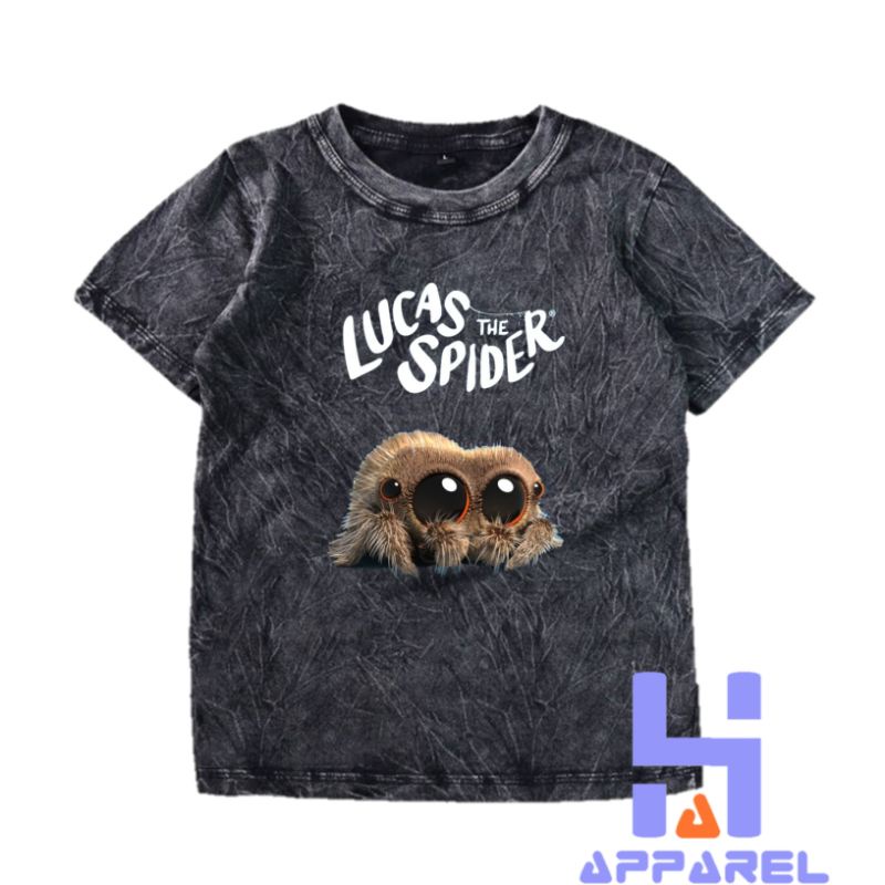 Jual BAJU ANAK KAOS ANAK WASHED LUCAS THE SPIDER | Shopee Indonesia