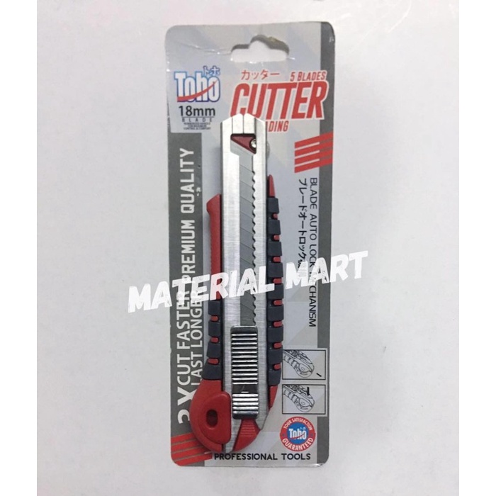 Jual Pisau Cutter PREMIUM Toho 5 Blades Red Isi Cuter Lima Blade Merah ...