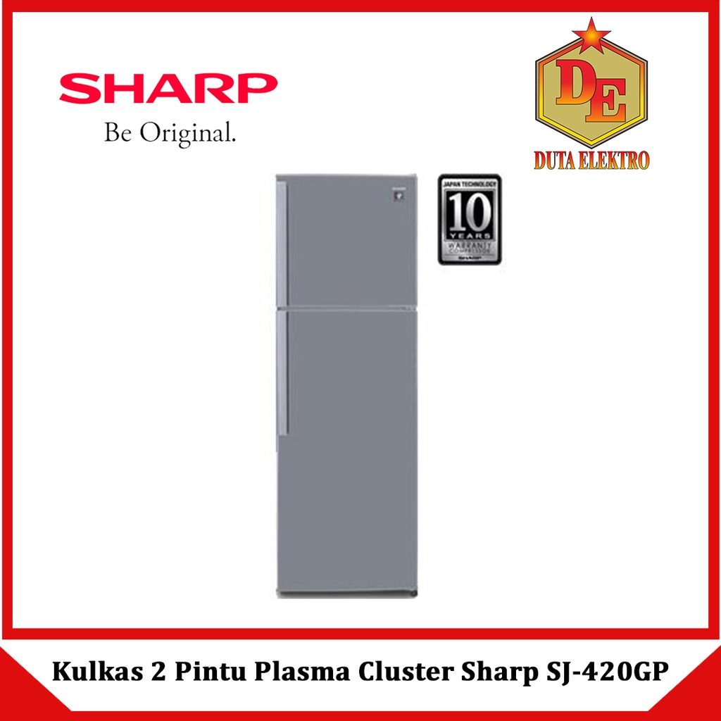 Jual Kulkas 2 Pintu Plasma Cluster Sharp SJ-420GP | Shopee Indonesia