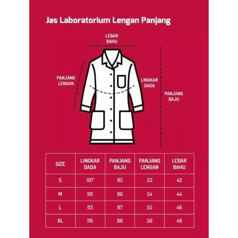 Jual Baru - JAS LABORATORIUM TANGAN PANJANG / JAS PRAKTEK / JAS LAB ...