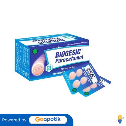 Jual BIOGESIC 500 MG BOX 100 TABLET | Shopee Indonesia