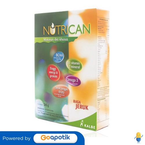 Jual NUTRICAN RASA JERUK POWDER 245 GRAM BOX | Shopee Indonesia